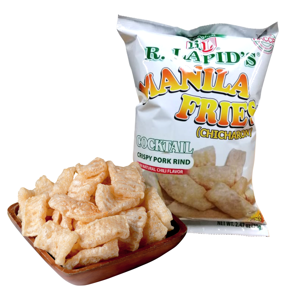 Manila Fries Lite Chicharon (Cocktail) 70g – R. Lapids